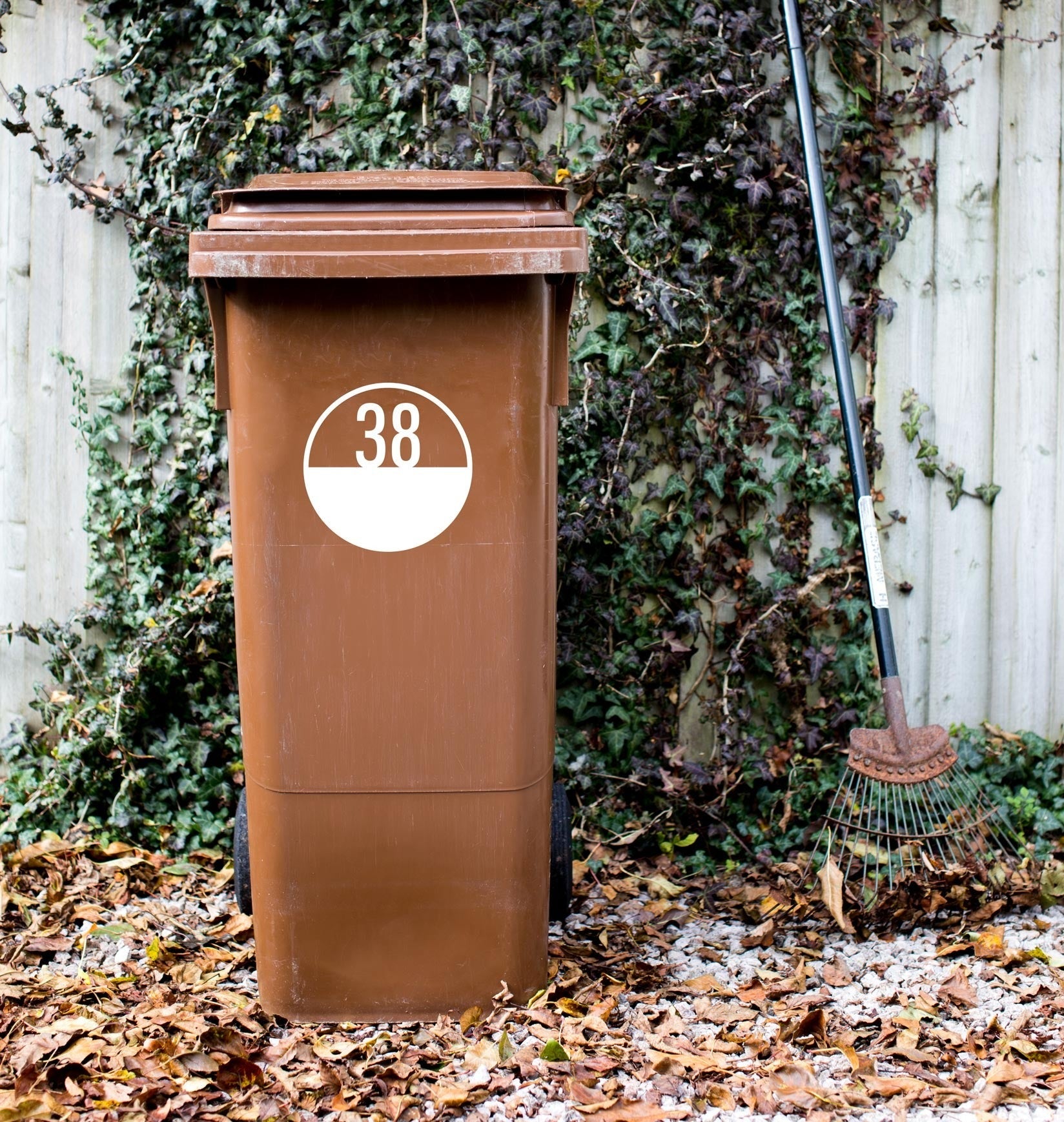 Lewry Deco Style - House Number Wheelie Bin Sticker – Brume window film